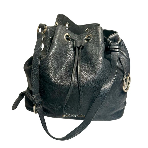 MICHAEL Michael Kors | Bags | Michael Kors Jules Leather Drawstring ...